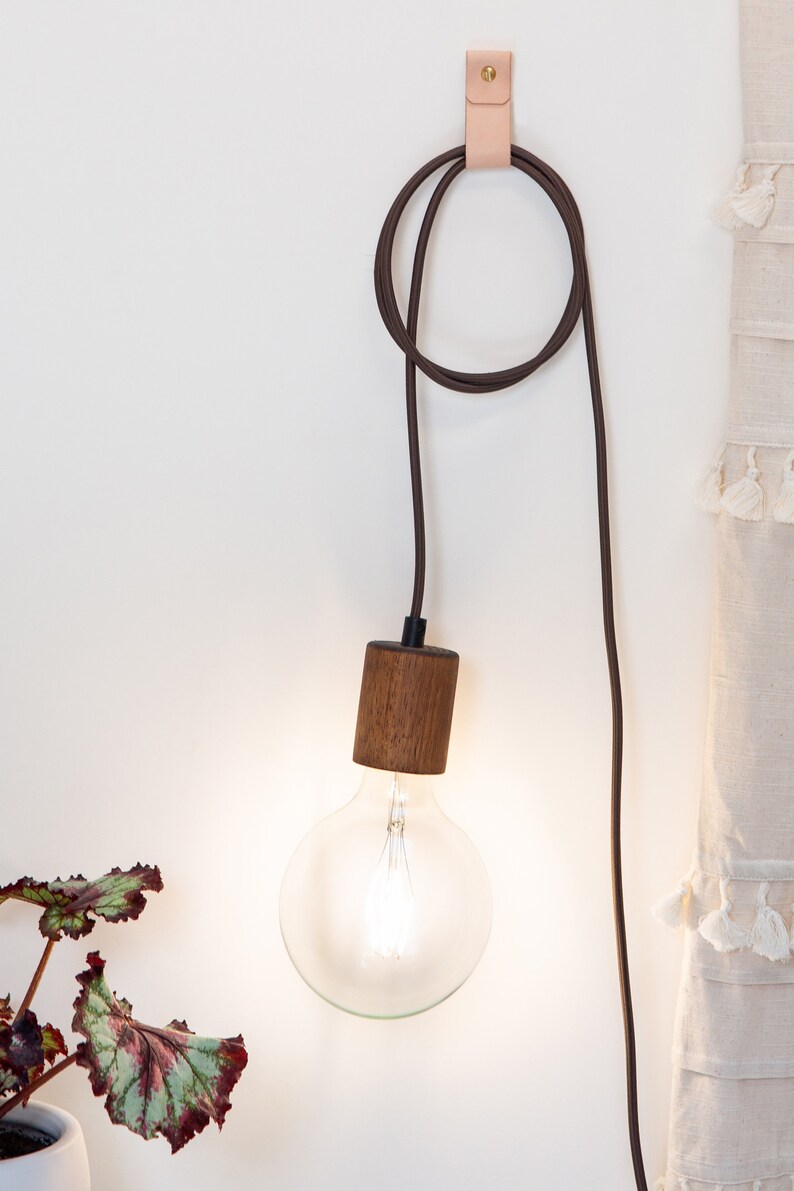 Small minimalist leather strap hanger for bath towel holder | Etsy