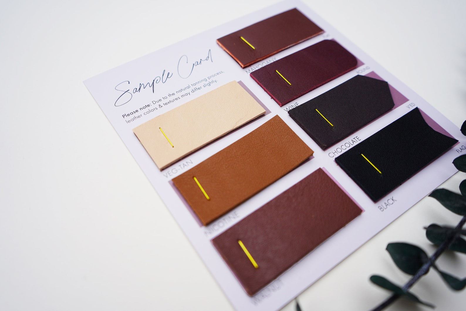 Sample Card for Leather Options, Leather Swatches From Keyaiira, Mix ...