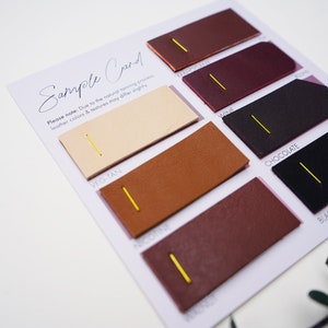 Sample Card for Leather Options, Leather Swatches From Keyaiira, Mix ...