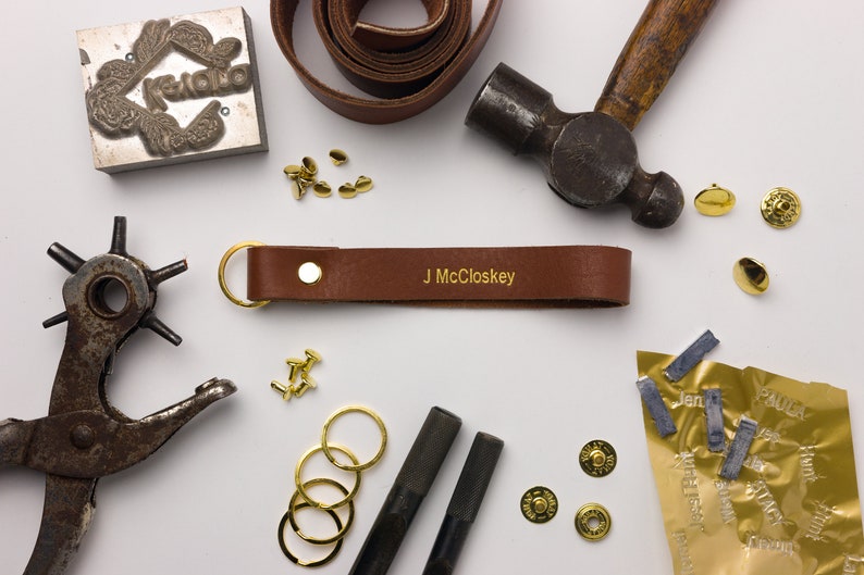 Personalized wristlet key fob leather wristlet keychain | Etsy