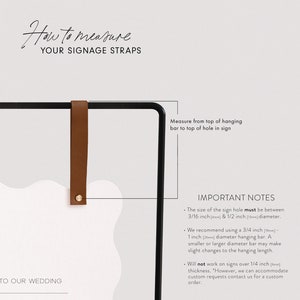 Leather Hanging Sign Strap for Barn, Farm & Ranch Wedding Decor Signage ...