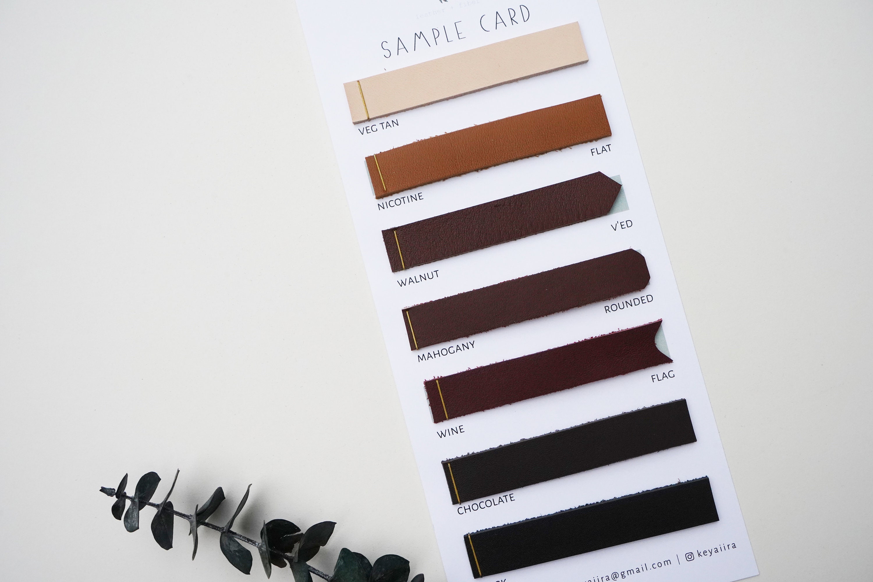 Sample Card for Leather Options Leather Swatches From - Etsy
