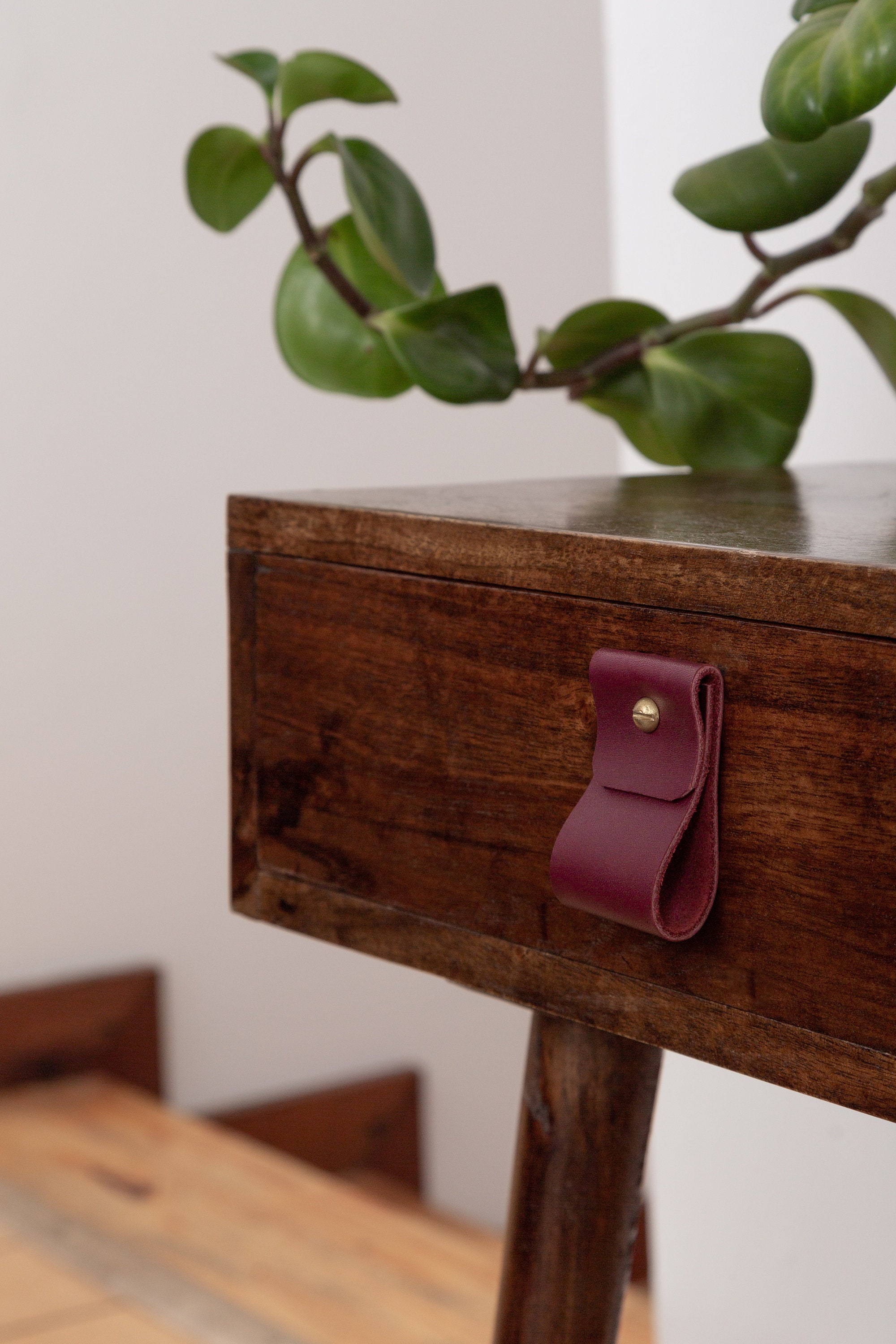 Leather drawer pulls for a dresser drawer handles for kitchen | Etsy