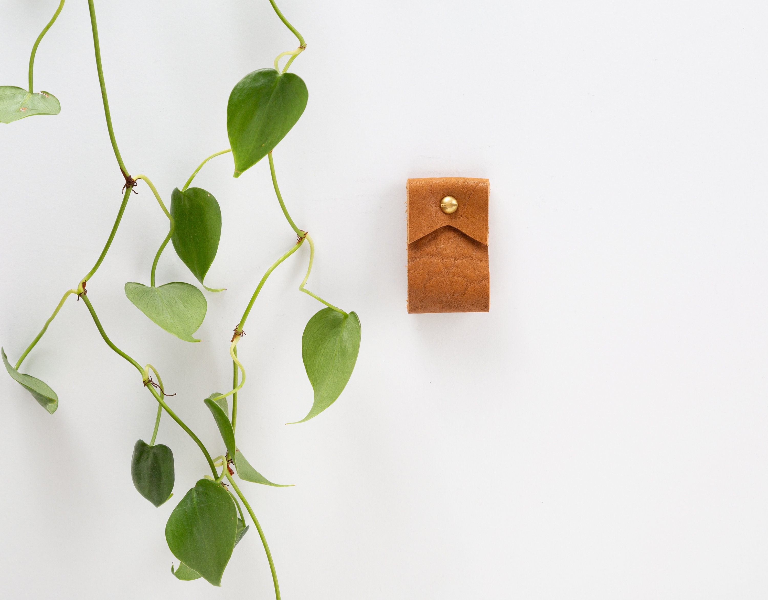 Small Wide Leather Wall Hanging Strap Gold Towel Ring Hook Loop ...