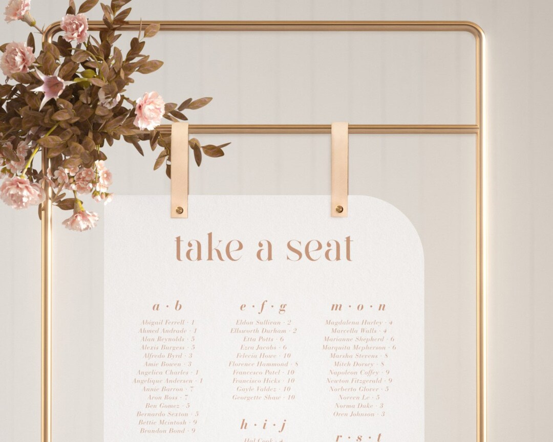 Signage Hangers for Wedding Welcome Boards, Seating Charts, Frame ...