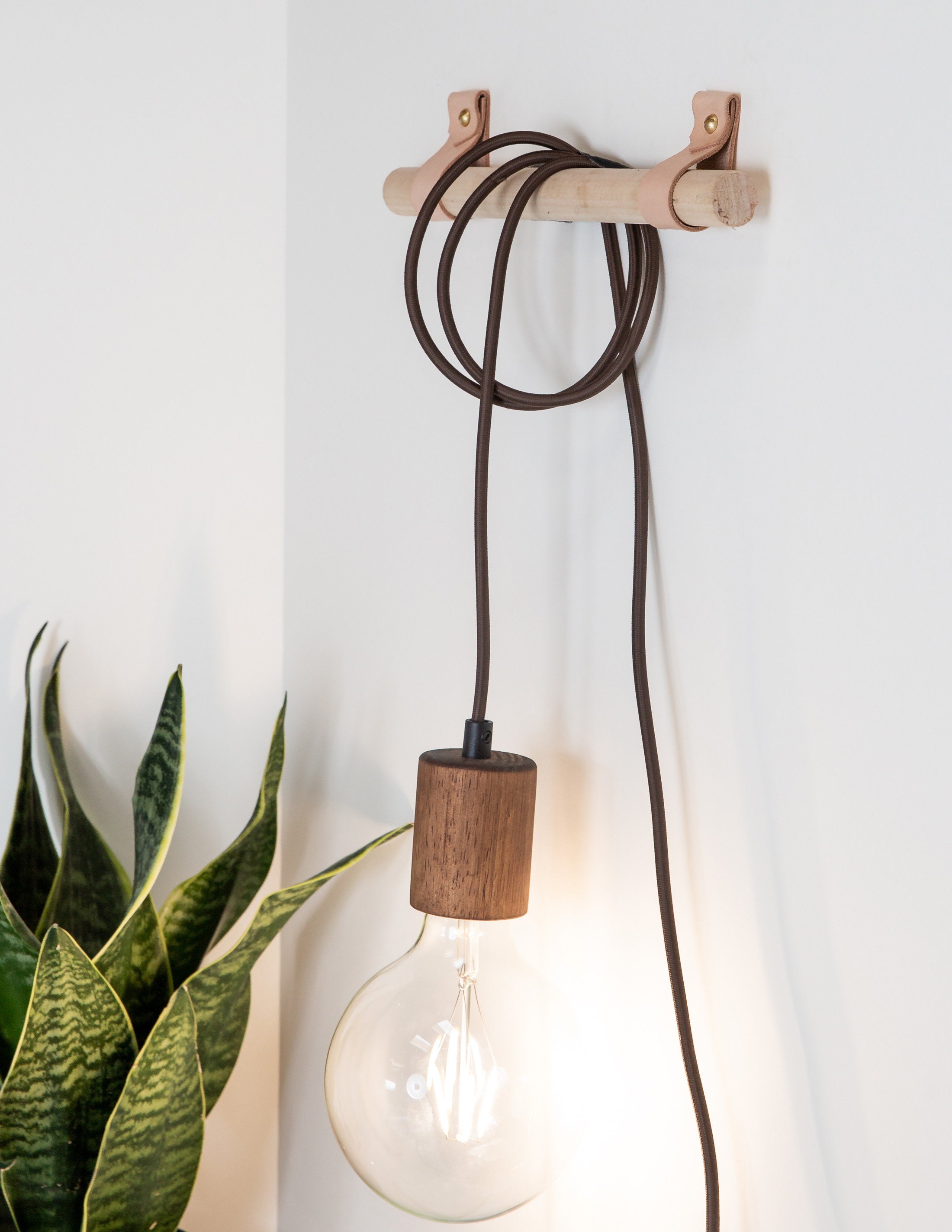 Small Minimalist Leather Strap Hanger for Bath Towel Holder - Etsy