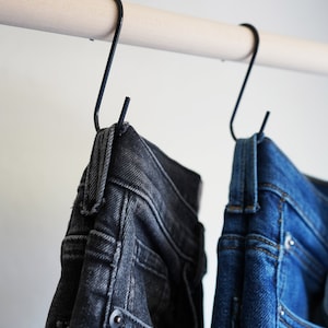 Decorative S Hook for Jeans & Pants Hanger for Clothes Closet Organizer ...