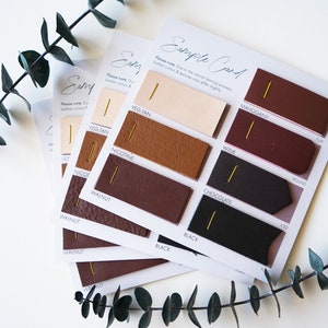 Sample Card for Leather Options, Leather Swatches From Keyaiira, Mix ...