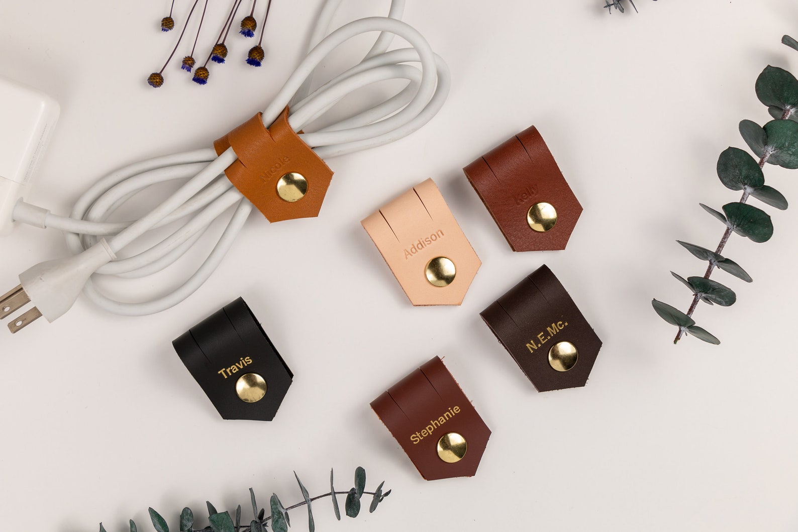 Large Cable Holder Personalized Birthday Gift for 3rd | Etsy