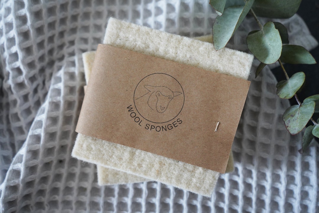 Felt Wool Sponge Natural, Eco-friendly, Compostable, Biodegradable ...