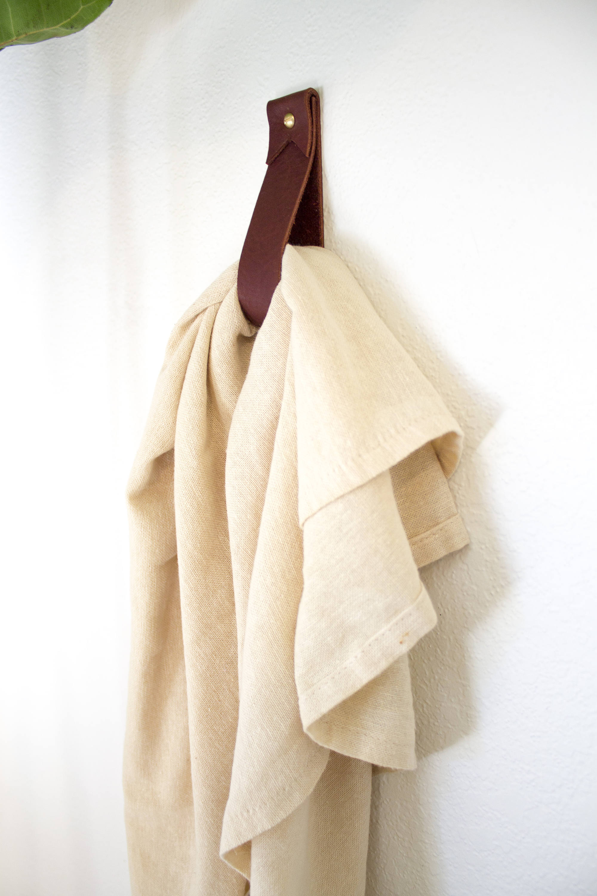 leather wall hanging strap wall hook hanging storage home | Etsy