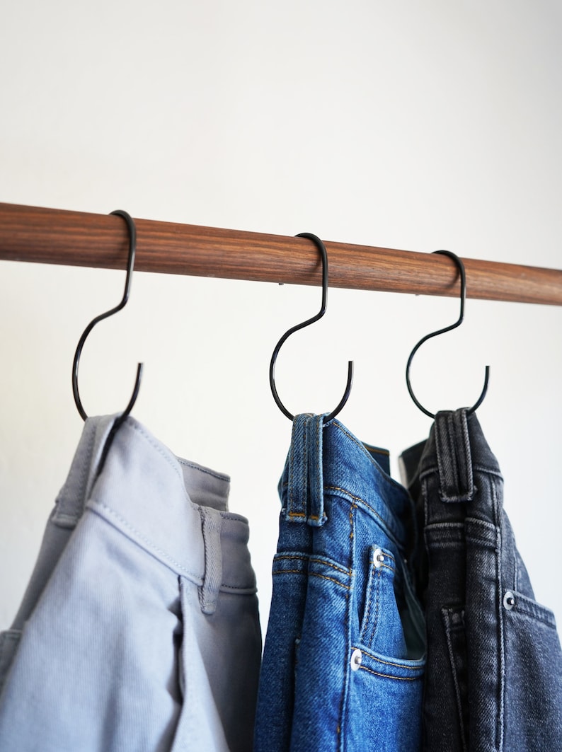 Decorative S Hook for Jeans & Pants Hanger for Clothes Closet - Etsy