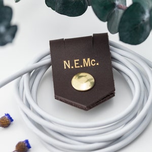 Large Cable Holder Personalized Birthday Gift for 3rd Anniversary Gift ...