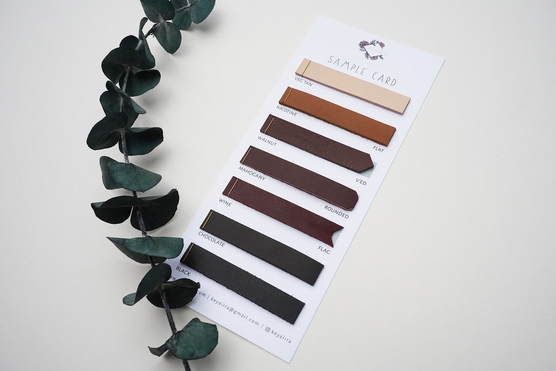 Sample Card for Leather Options Leather Swatches From | Etsy