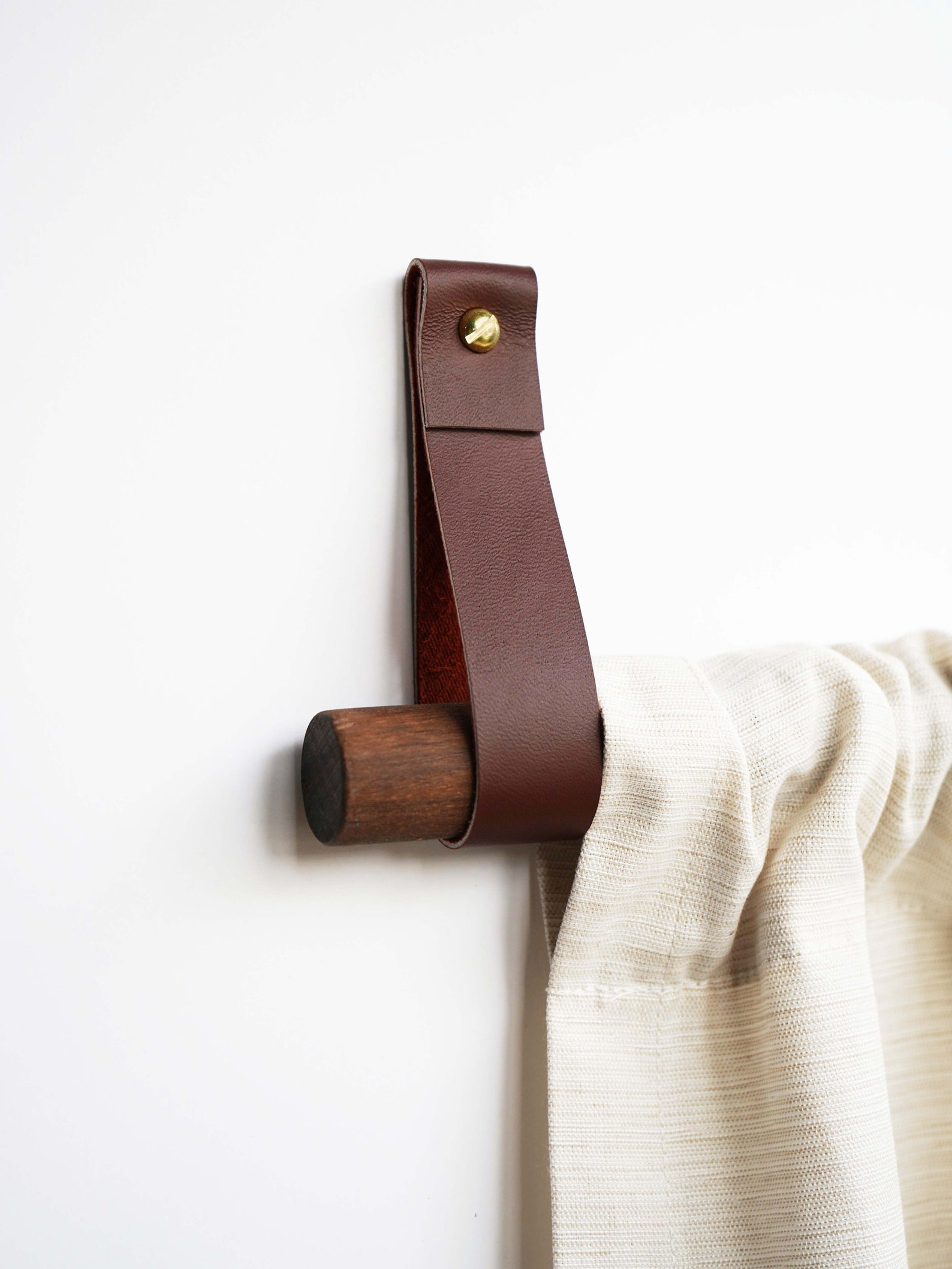 Curtain Rod Strap Holder Leather Curtain Rod Bracket Holders | Etsy