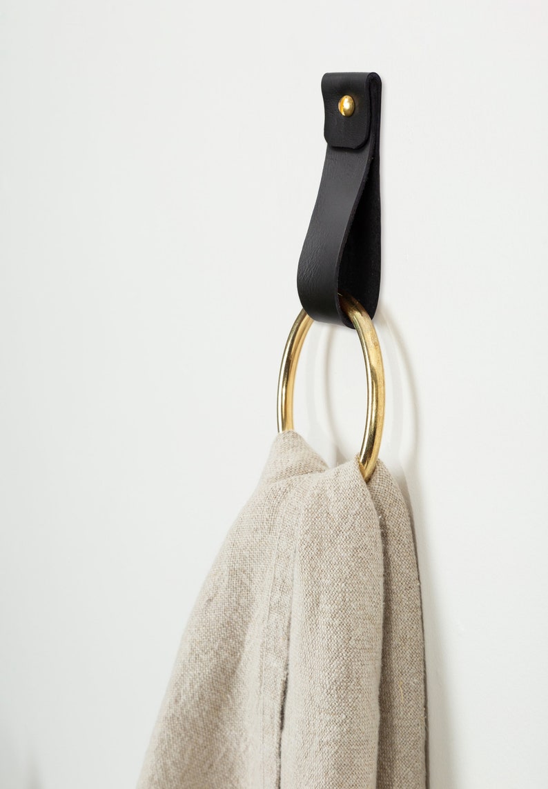 Leather Wall Hanging Strap | Wall Hook| Hanging Storage | Home Decor ...