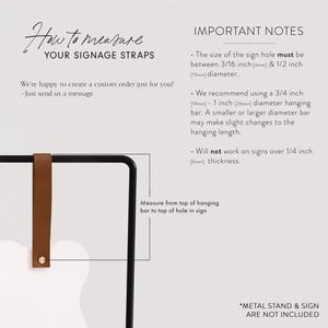 Leather Hanging Sign Strap for Barn, Farm & Ranch Wedding Decor Signage ...