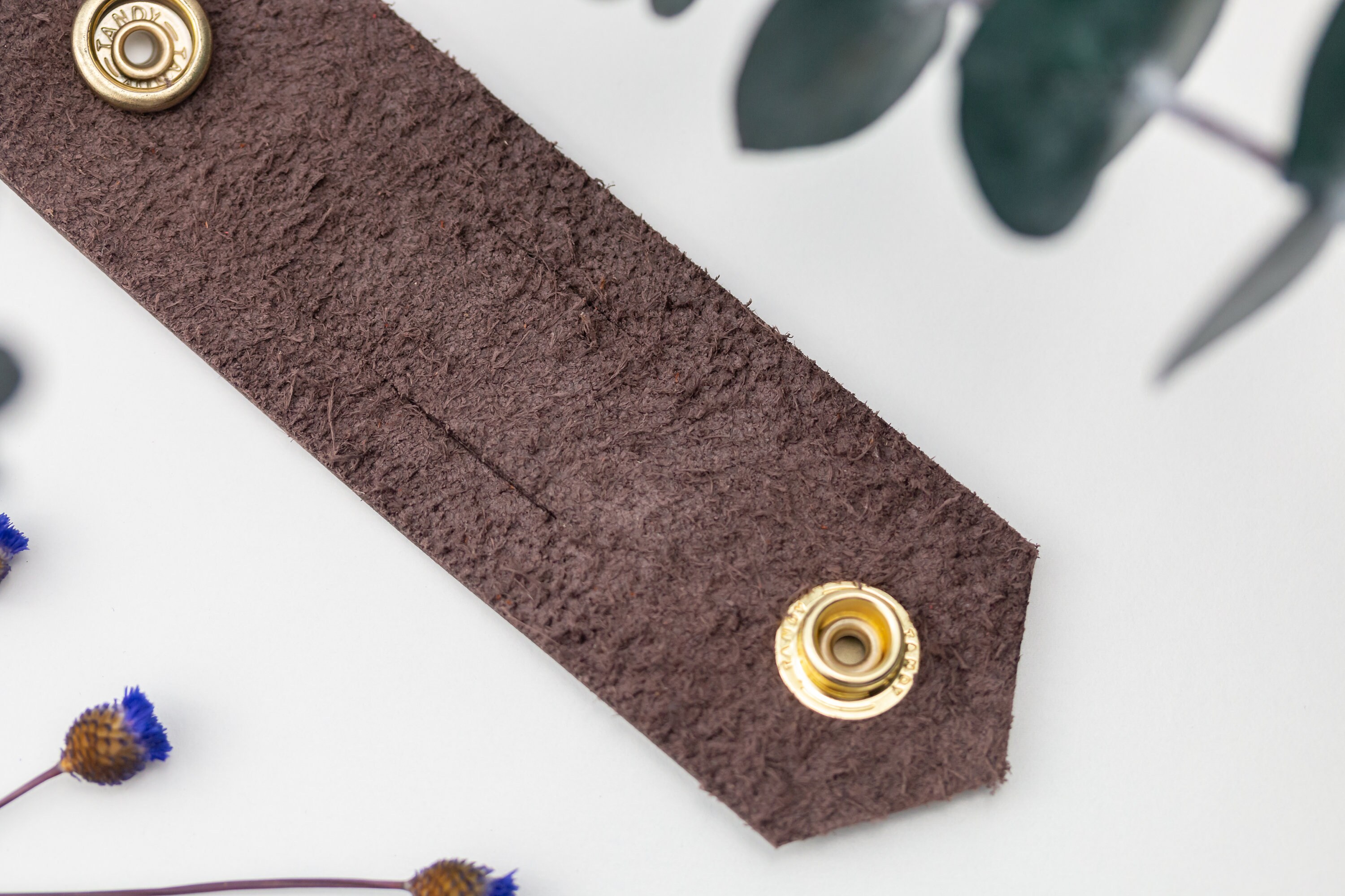 Leather Cord Keeper Set Personalized Leather Cord Holder | Etsy