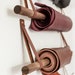 Large Round End Leather Display Strap Hanger for Bathroom - Etsy