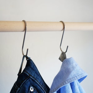 Decorative S Hook for Jeans & Pants Hanger for Clothes Closet Organizer ...