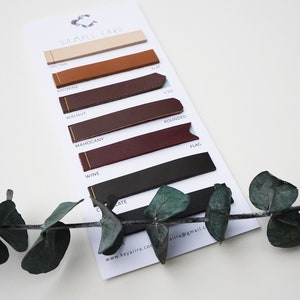 Sample Card for Leather Options Leather Swatches From | Etsy