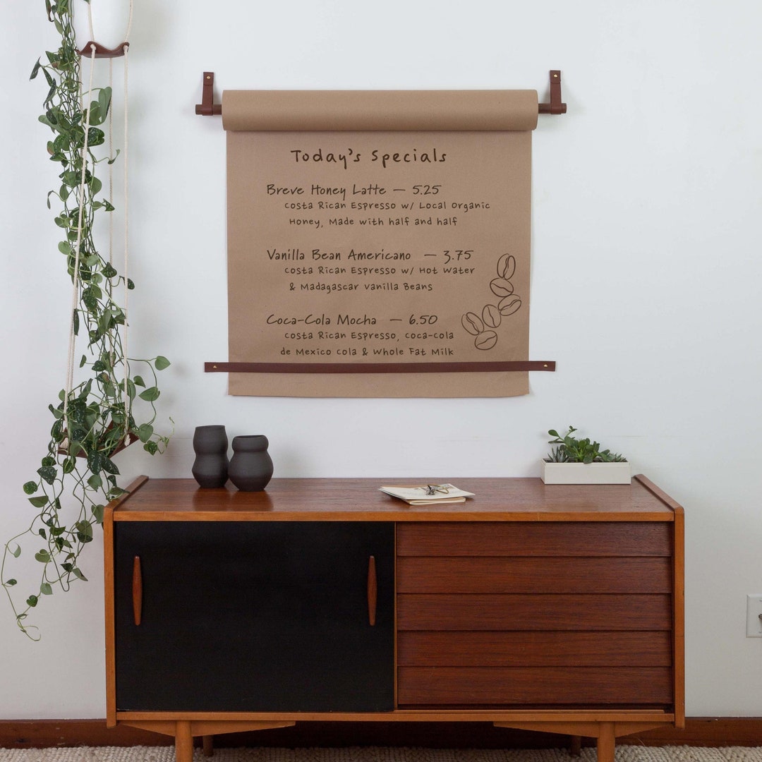 Changeable Cafe Restaurant Menu Display Announcement Board Wall Hung ...