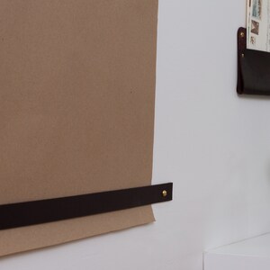 Wall Mounted Paper Roll Holder Studio Kraft Paper Hanger W/ Leather ...