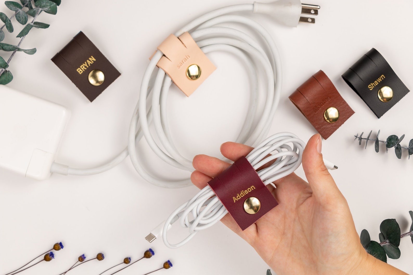 Large Laptop Cable Organizer Personalized Stocking Stuffer 3rd - Etsy