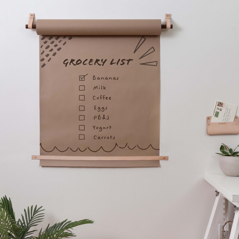 Wall Mounted Paper Roll Holder Studio Kraft Paper Hanger W/ | Etsy