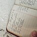 1906 Red Log Book Ledger Hand Written Edwardian Notebook Daily Journal ...