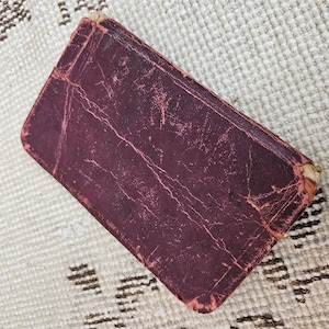 1906 Red Log Book Ledger Hand Written Edwardian Notebook Daily Journal ...