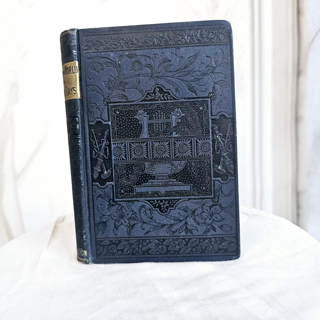 Antique Victorian Book 1890 Tour of the World in Eighty Days Jules ...