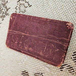 1906 Red Log Book Ledger Hand Written Edwardian Notebook Daily Journal ...