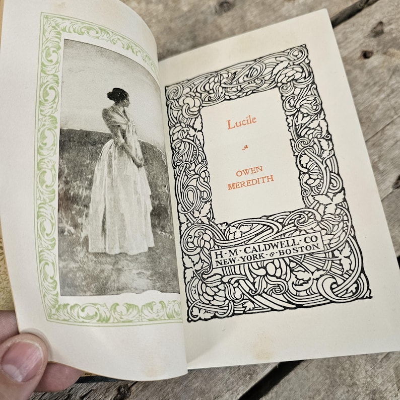 Antique Book 1900's Edwardian Lucile Owen Meridith Hardcover Embossed ...