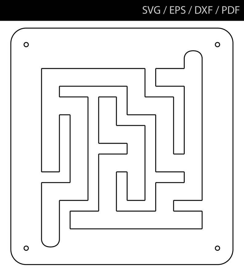 Mini Ball Maze - Svg+pdf+eps+dxf Laser Cut Files - INSTANT DOWNLOAD - Etsy