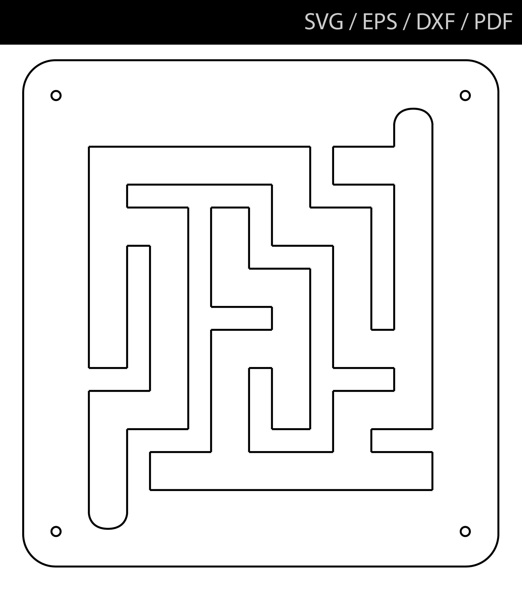 Mini Ball Maze - Svg+pdf+eps+dxf Laser Cut Files - INSTANT DOWNLOAD - Etsy