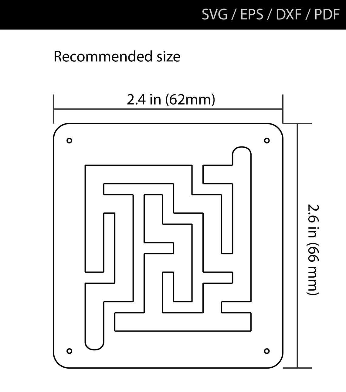 Mini Ball Maze - Svg+pdf+eps+dxf Laser Cut Files - INSTANT DOWNLOAD - Etsy