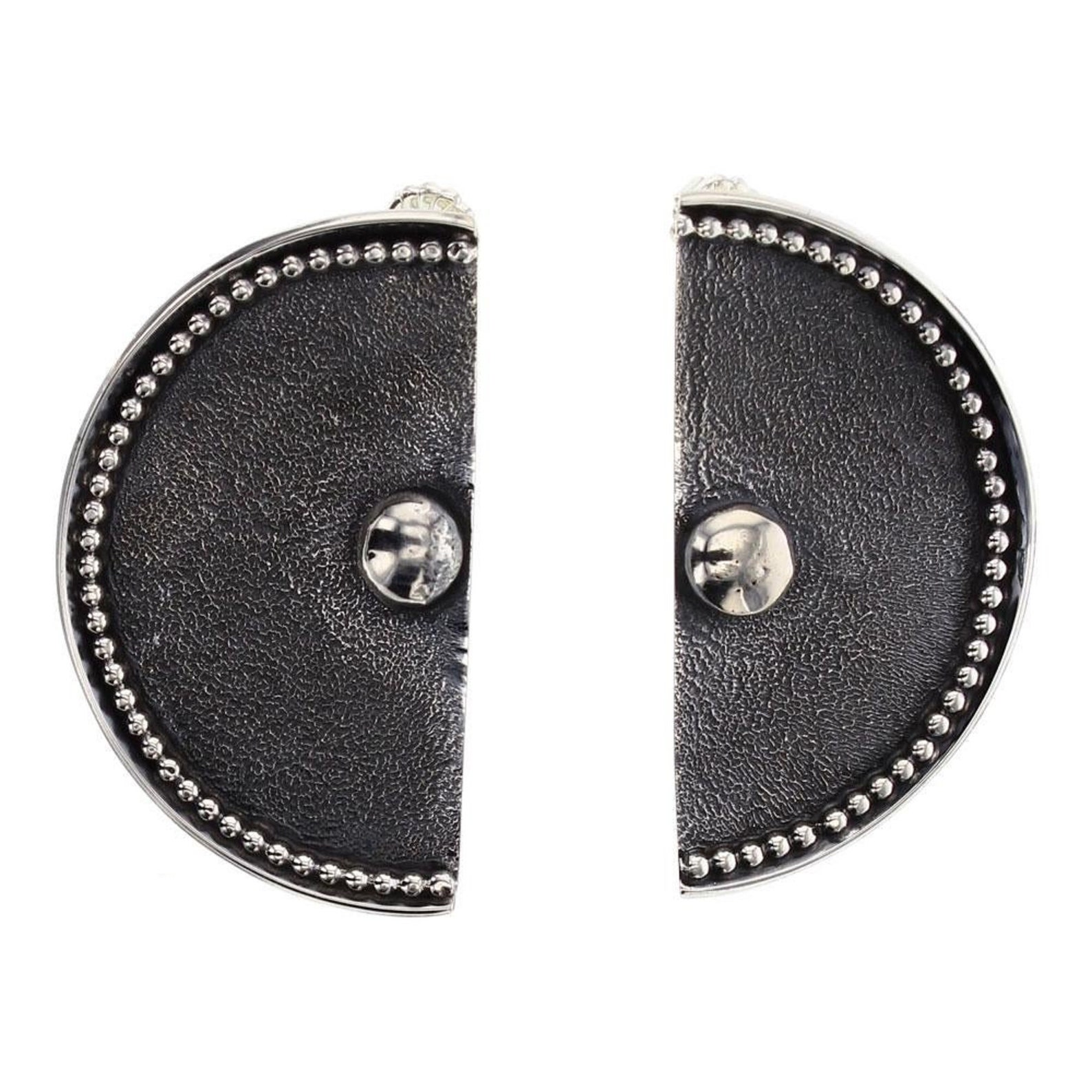 Modern Randy Billy Stunning Earrings Native American Textured - Etsy