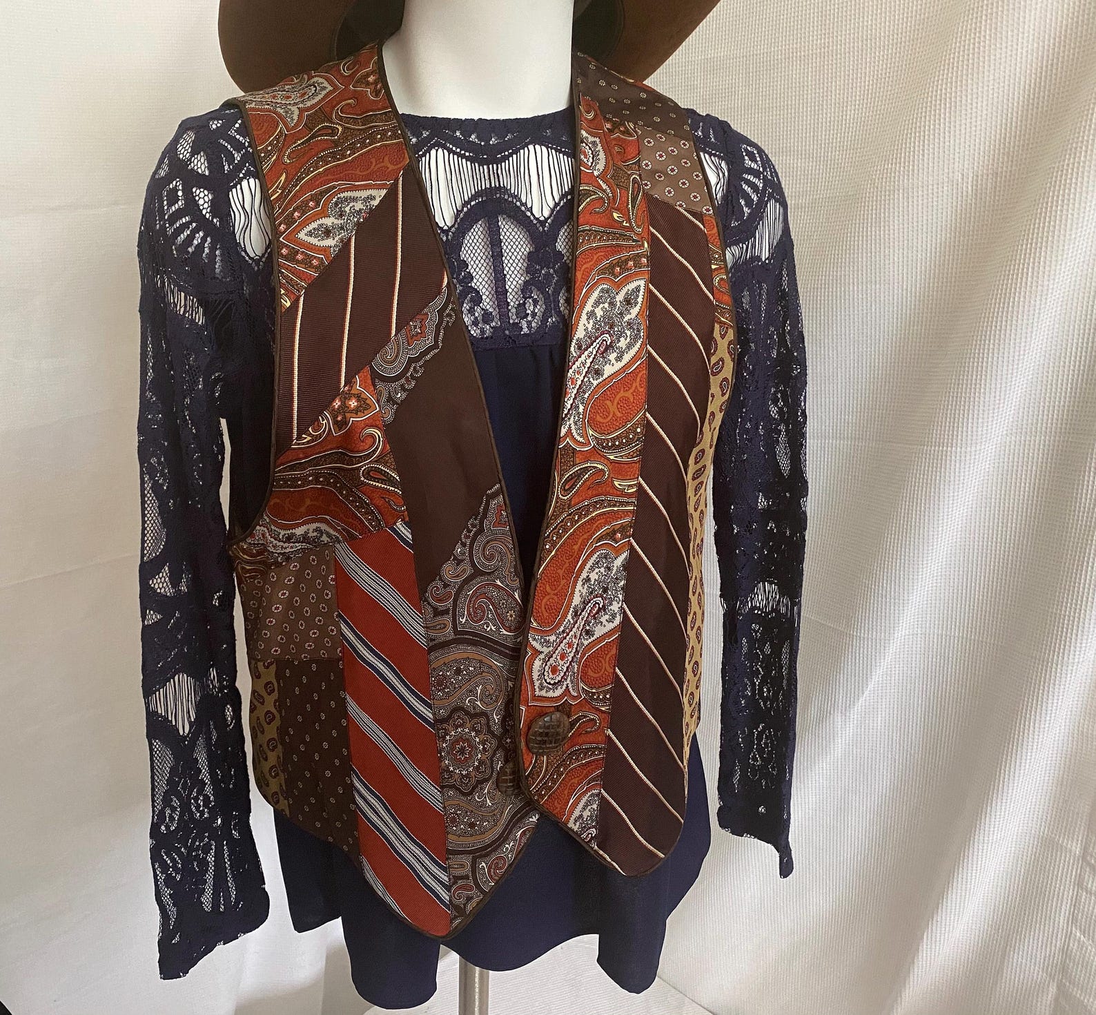 Unique Silk Vest by Artisan Marsha Handmade Cowgirl Designer Clothing ...