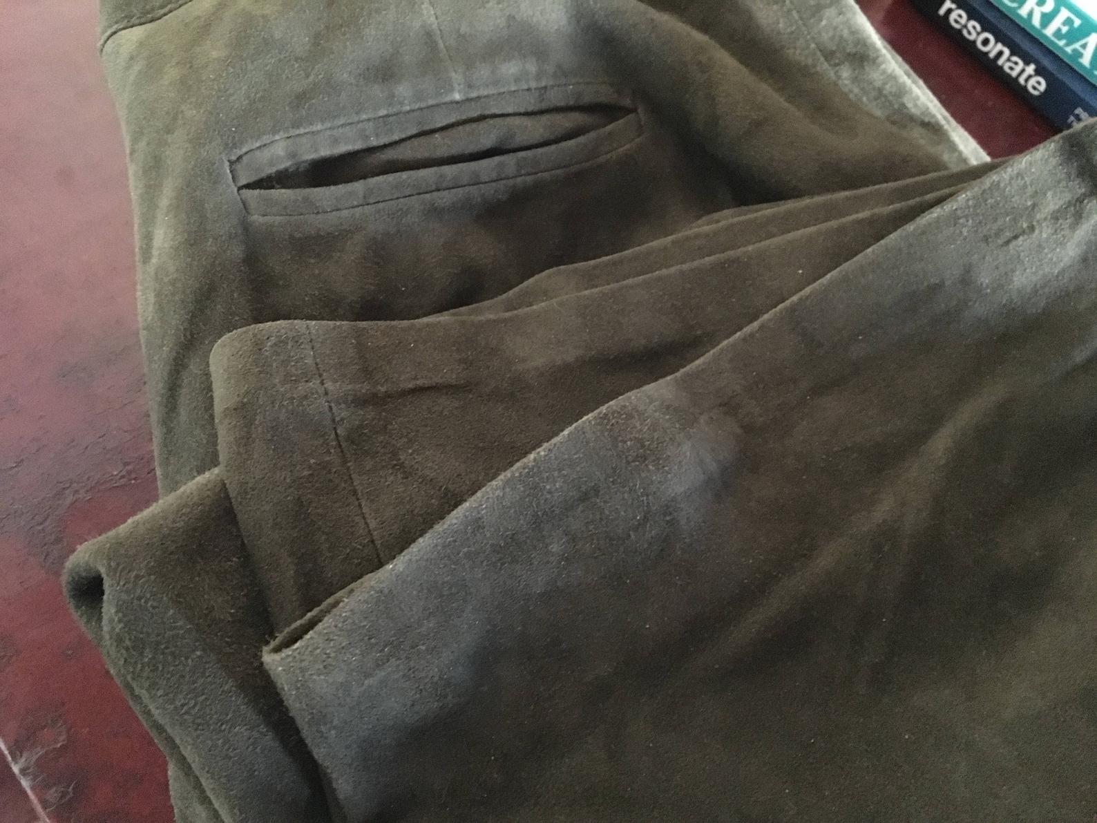 Soft Goat Suede Leather Pants Satin Lined, Vintage Women's High Waist ...