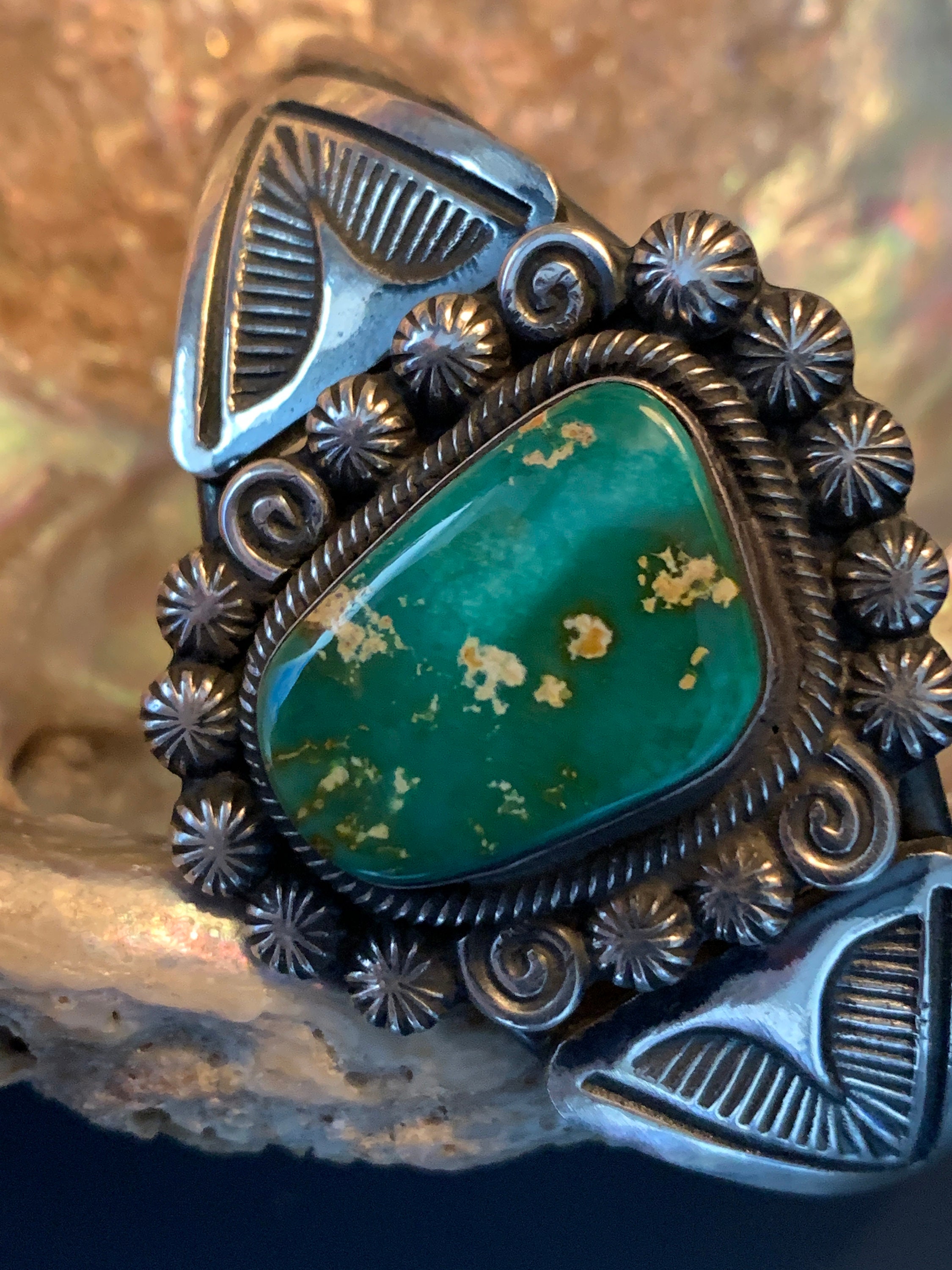 Leon Martinez Navajo Vintage Genuine Stennich Turquoise | Etsy