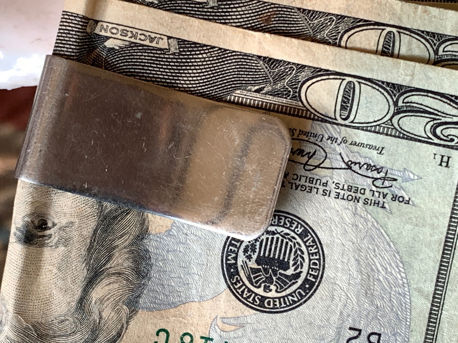 Kingman Turquoise Money Clip, Sterling Silver, Native American Gift for ...