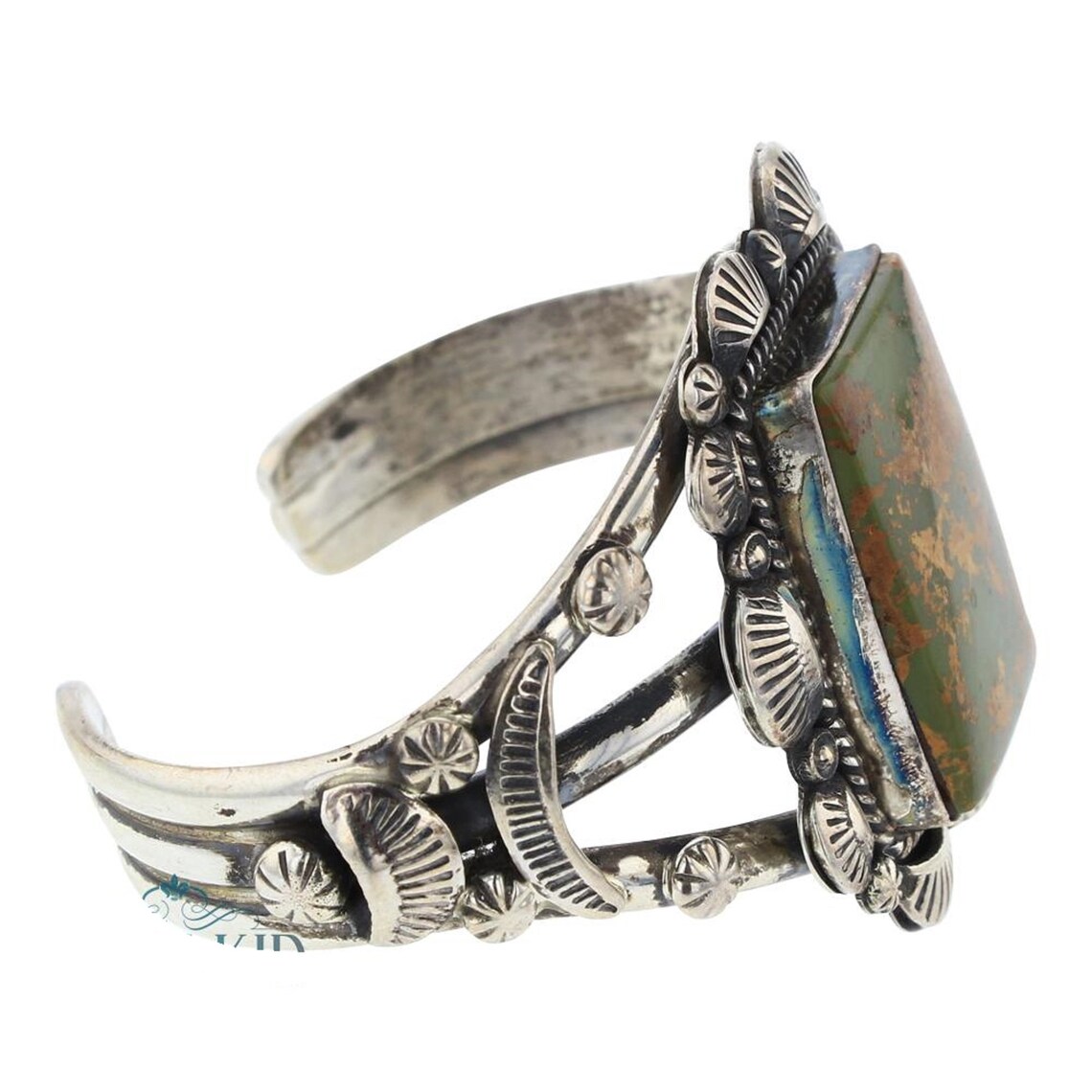 Gilbert Tom Royston Turquoise Green Gold Stunning Stone Native - Etsy