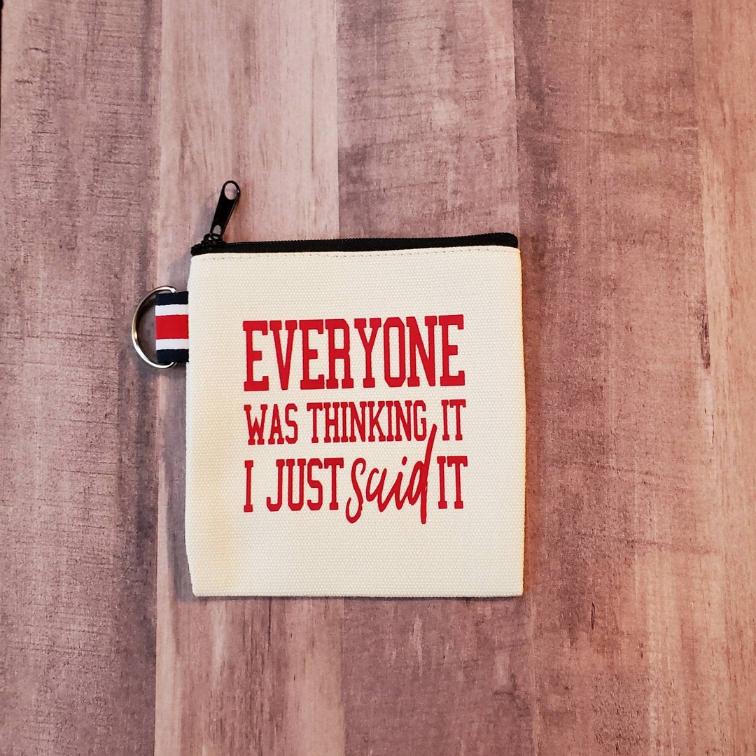 Sarcastic Canvas Coin Purse: Funny Friend Gift - Etsy