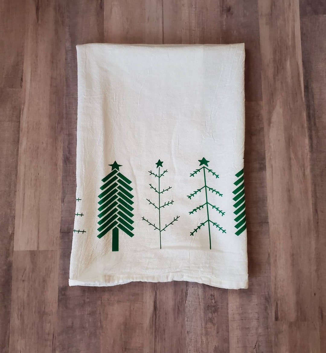 Cute Dish Towels/cute Kitchen Towels/pine Tree Kitchen Decor/kitchen ...