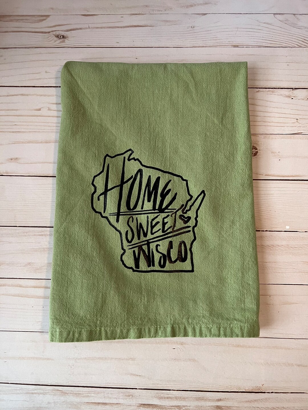 Wisconsin Gifts Home Sweet Wisco Cute Kitchen Dish Towels Kitchen Decor ...