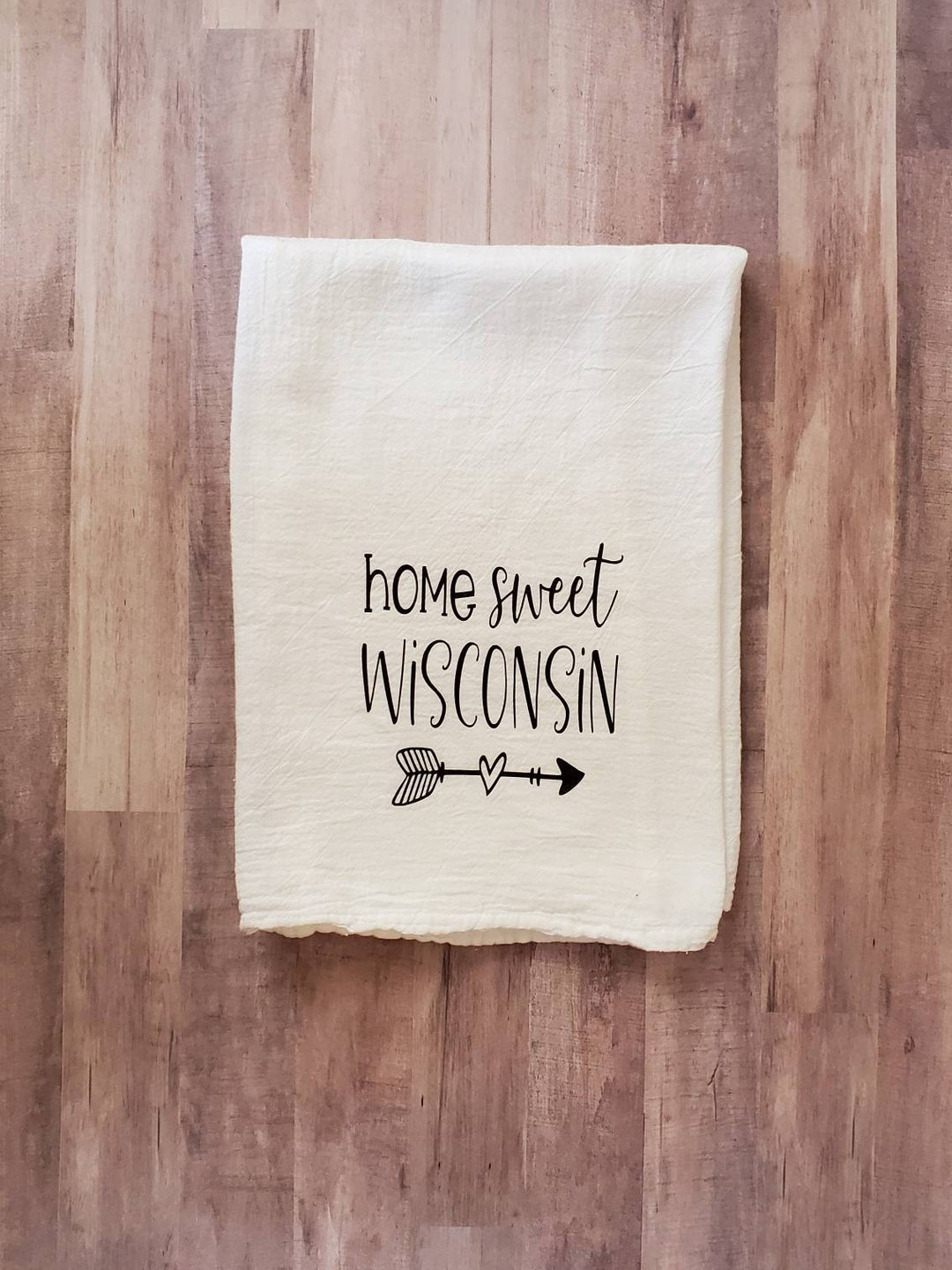 Wisconsin Gifts Home Sweet Wisconsin Cute Kitchen Dish Towels Kitchen ...