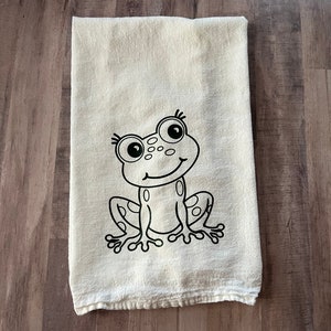 Frog Themed Dish Towels Frog Lover Gifts Frog Kitchen Towels Cute ...