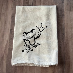 Frog Themed Dish Towels Frog Lover Gifts Frog Kitchen Towels Cute ...
