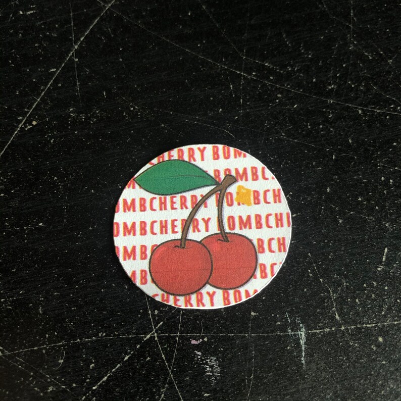 Cherry Bomb Fruit MINI Sticker WATERPROOF - Etsy
